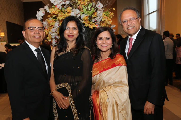 Anu and Arun Srivastava and their family seen with Pooja Batra, AIM for ...