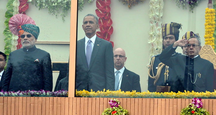 Obama India visit as chief guest for republic day parade New Delhi